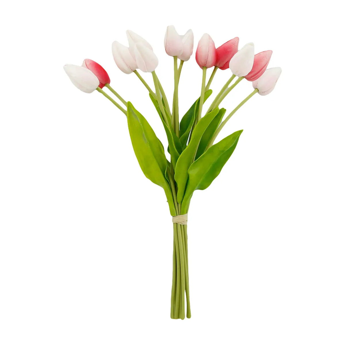 Real Touch Tulip Bouquet-Pink and White – Dwell Home Co.